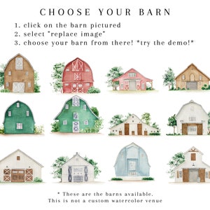 Barn Wedding Template Bundle, Rustic Barn Wedding Venue Bundle, Country ...