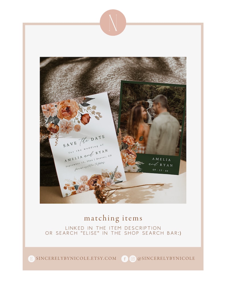 Boho Address Label Template, Floral Return Address Labels, Fall Wedding ...