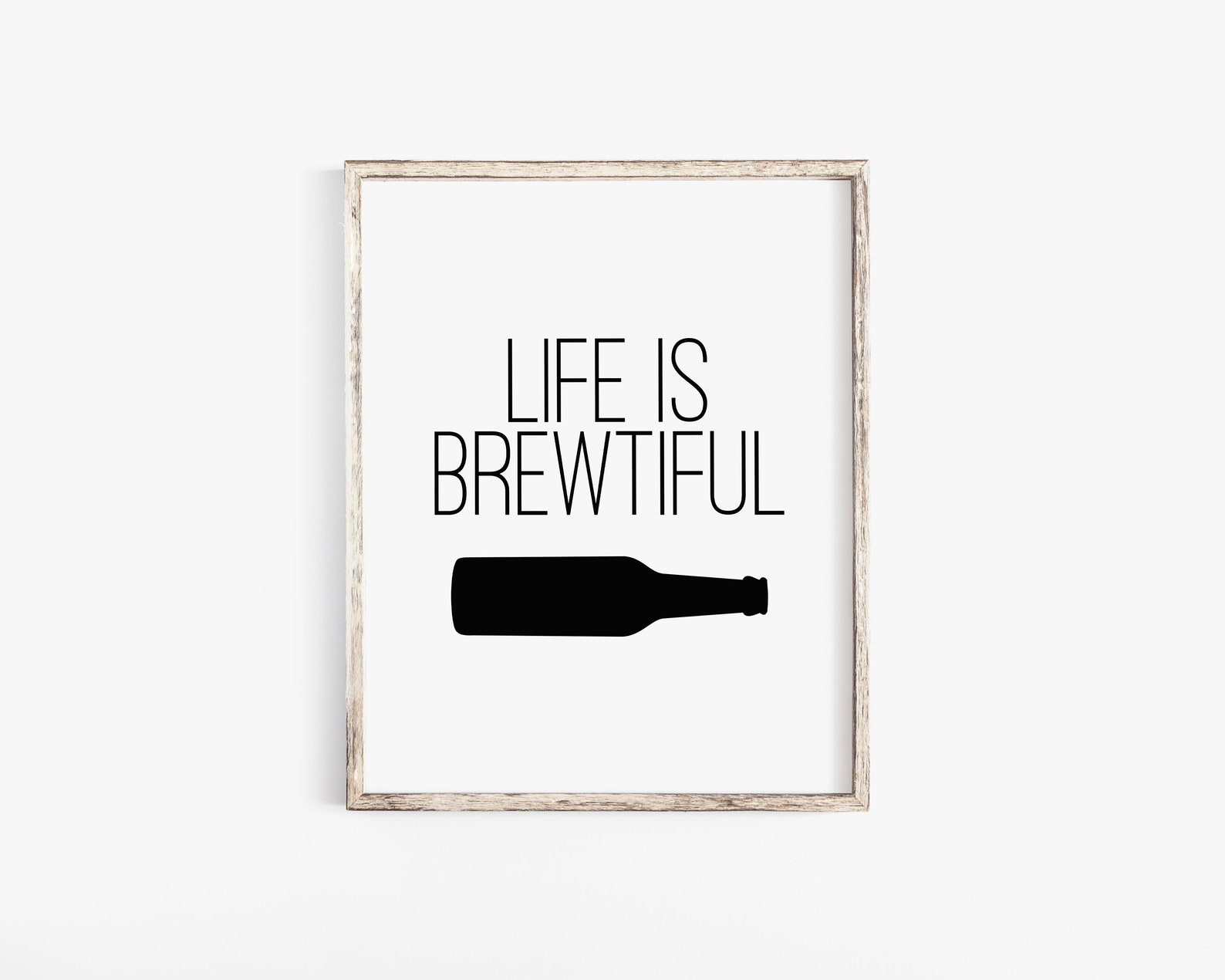 Life is Brewtiful Printable Bar Art Beer Sign Instant - Etsy Australia