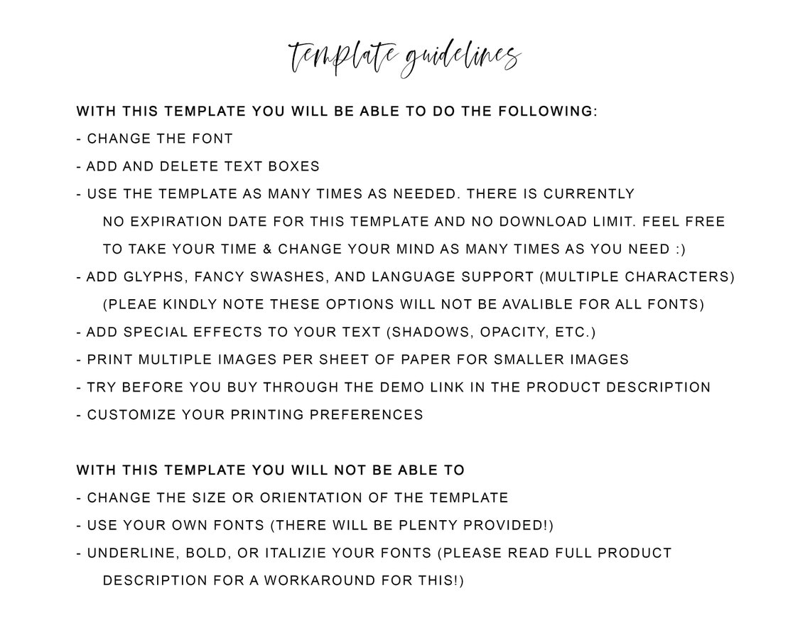 Editable Sign Template Custom Sign 100% Editable Sign Corjl - Etsy