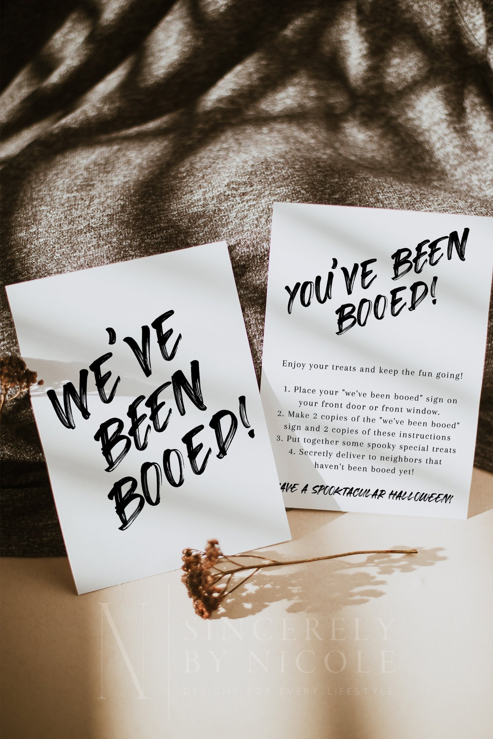 You've Been Booed Sign You've Been Booed Halloween - Etsy