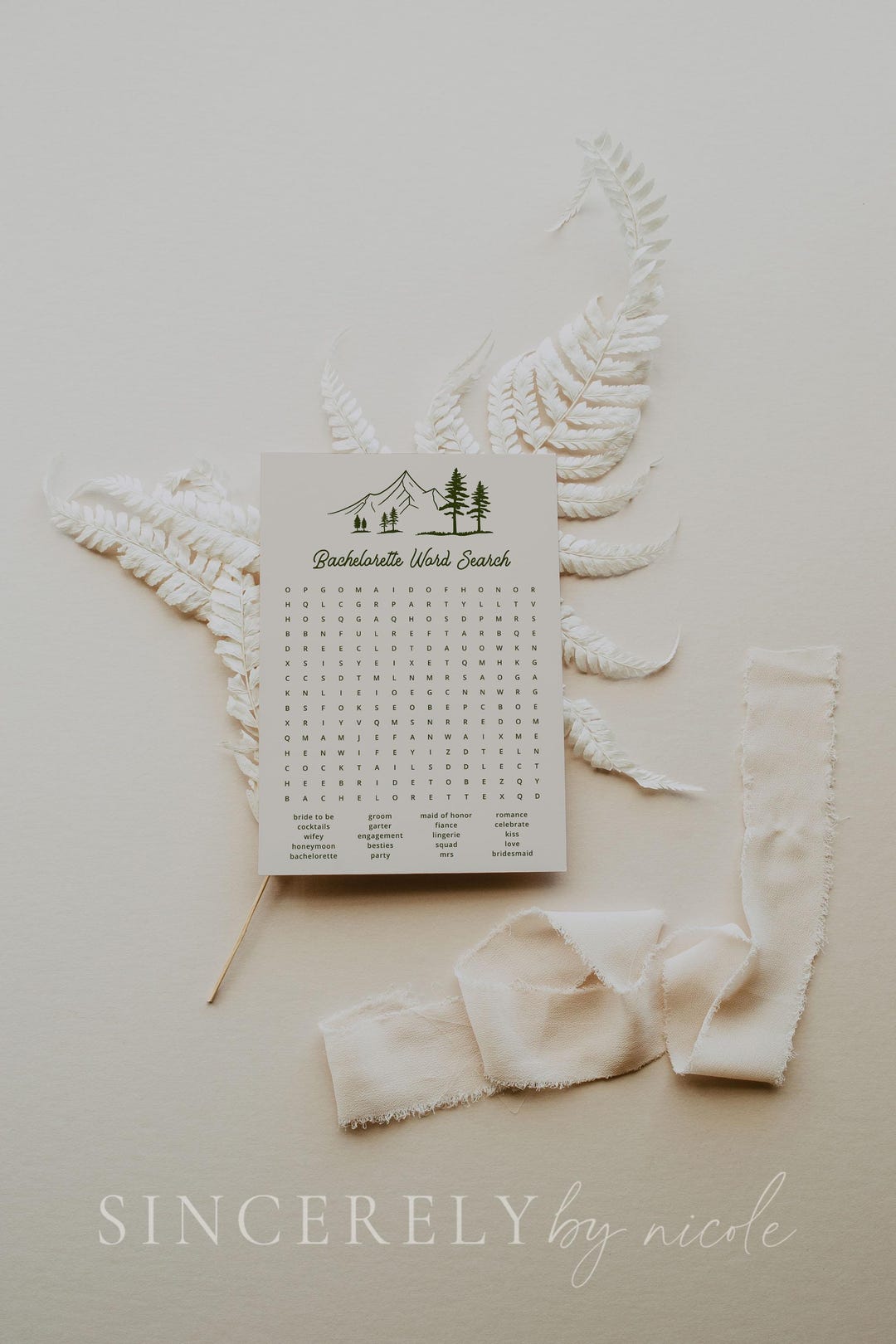 PRINTED & SHIPPED Camp Bachelorette Party Game, Camping Bachelorette ...