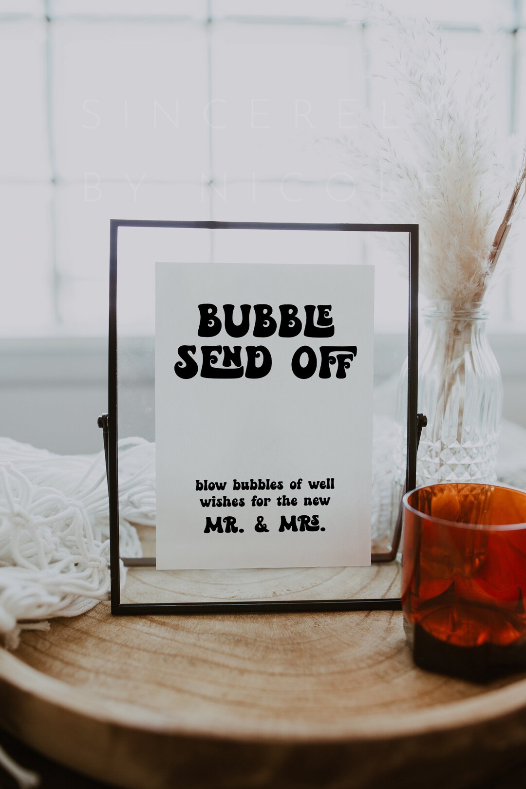 Bubble Send Off, Send Off Sign Wedding, Wedding Send Off Signs ...