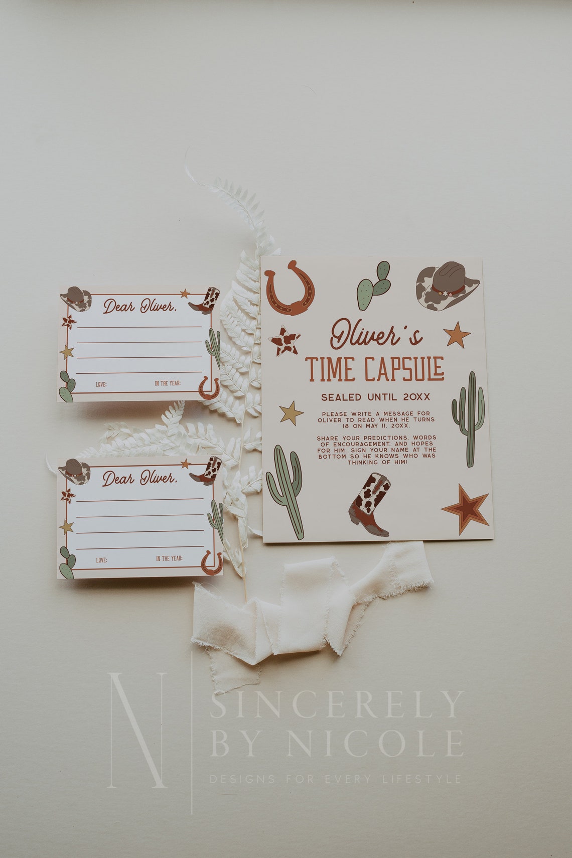 First Rodeo Time Capsule Template Western Birthday Time - Etsy