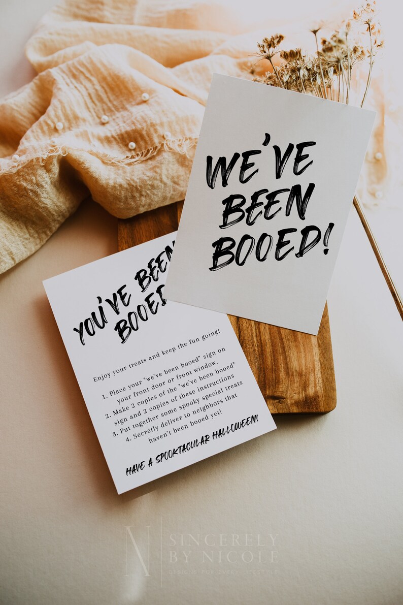 You've Been Booed Sign You've Been Booed Halloween - Etsy
