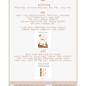 Western Wedding Table Numbers, Ranch Wedding Table Numbers Template ...