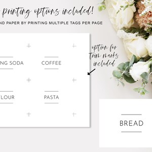 Editable Printable Minimalist Kitchen Labels, Pantry Labels Modern ...