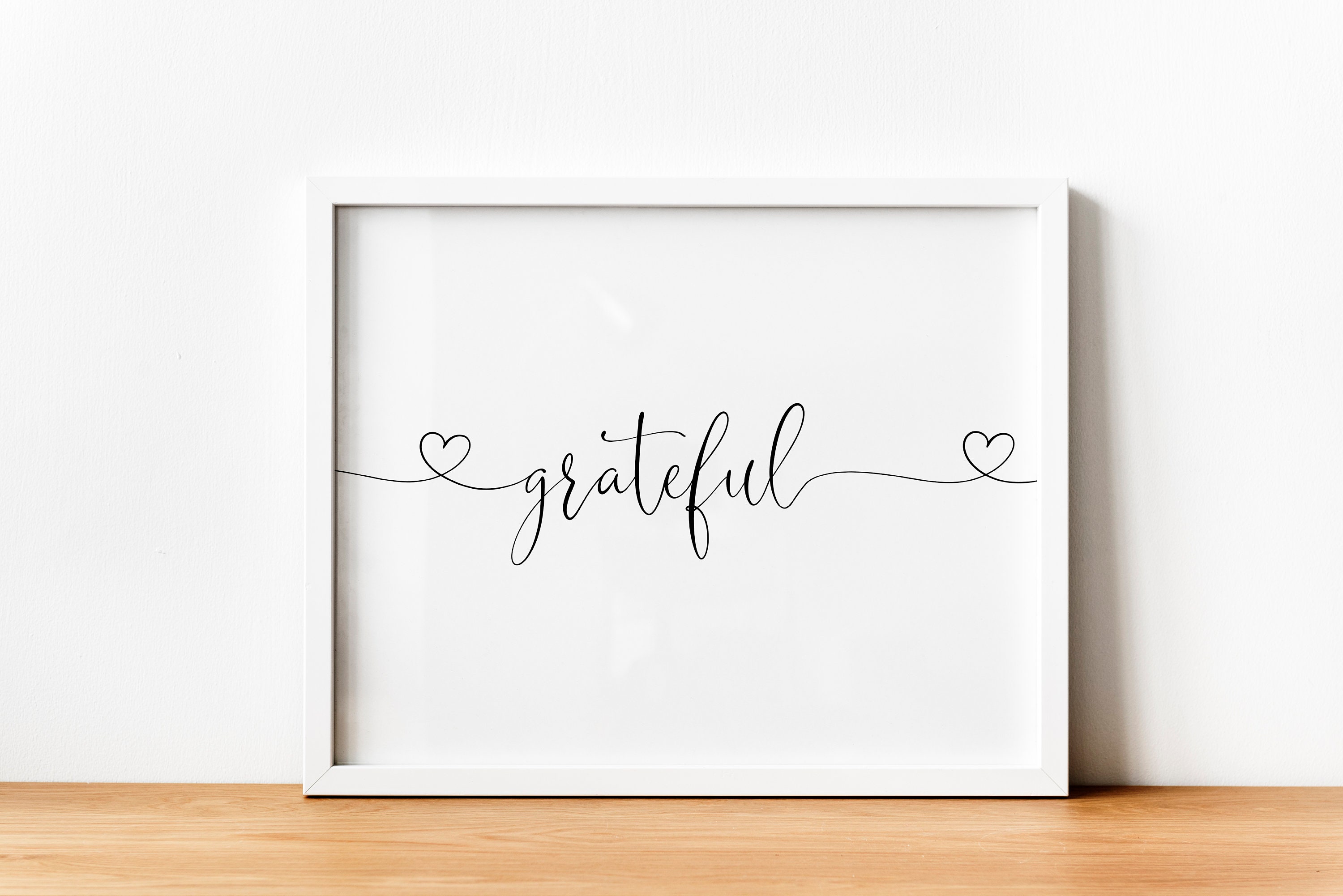 Grateful Sign Grateful Printable Grateful Print Quote | Etsy