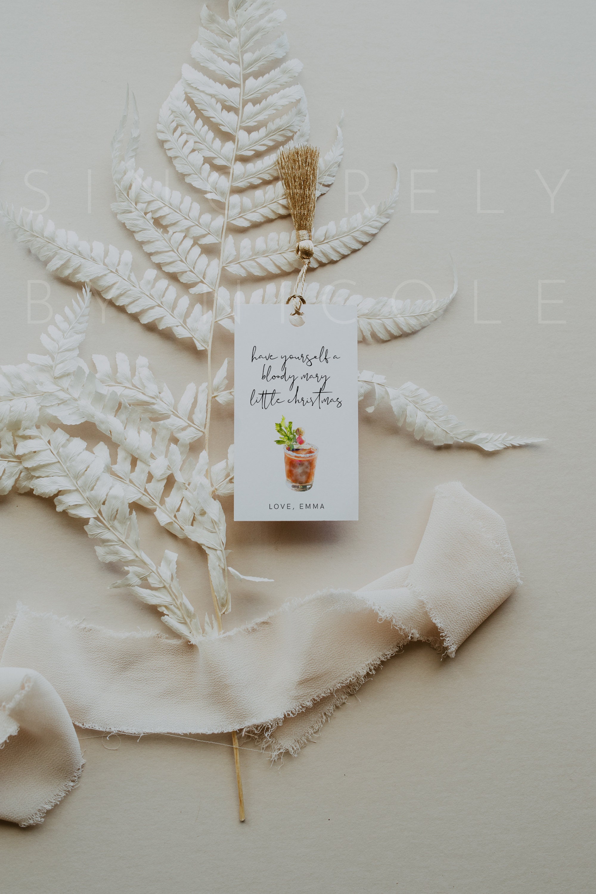 Bloody Mary Tag Editable Printable Bloody Mary Little - Etsy