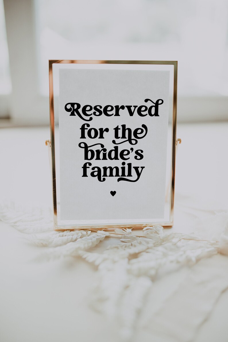 Editable Printable Reserved Sign Reserved Sign Template - Etsy