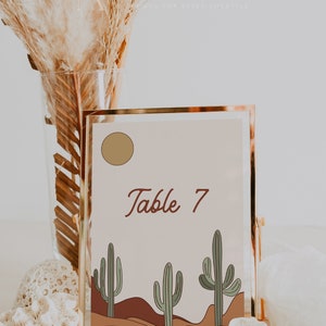 Western Wedding Table Numbers, Ranch Wedding Table Numbers Template ...
