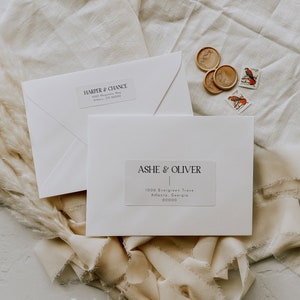 Printable Address Label Template, Editable Recipient Address Label, DIY ...