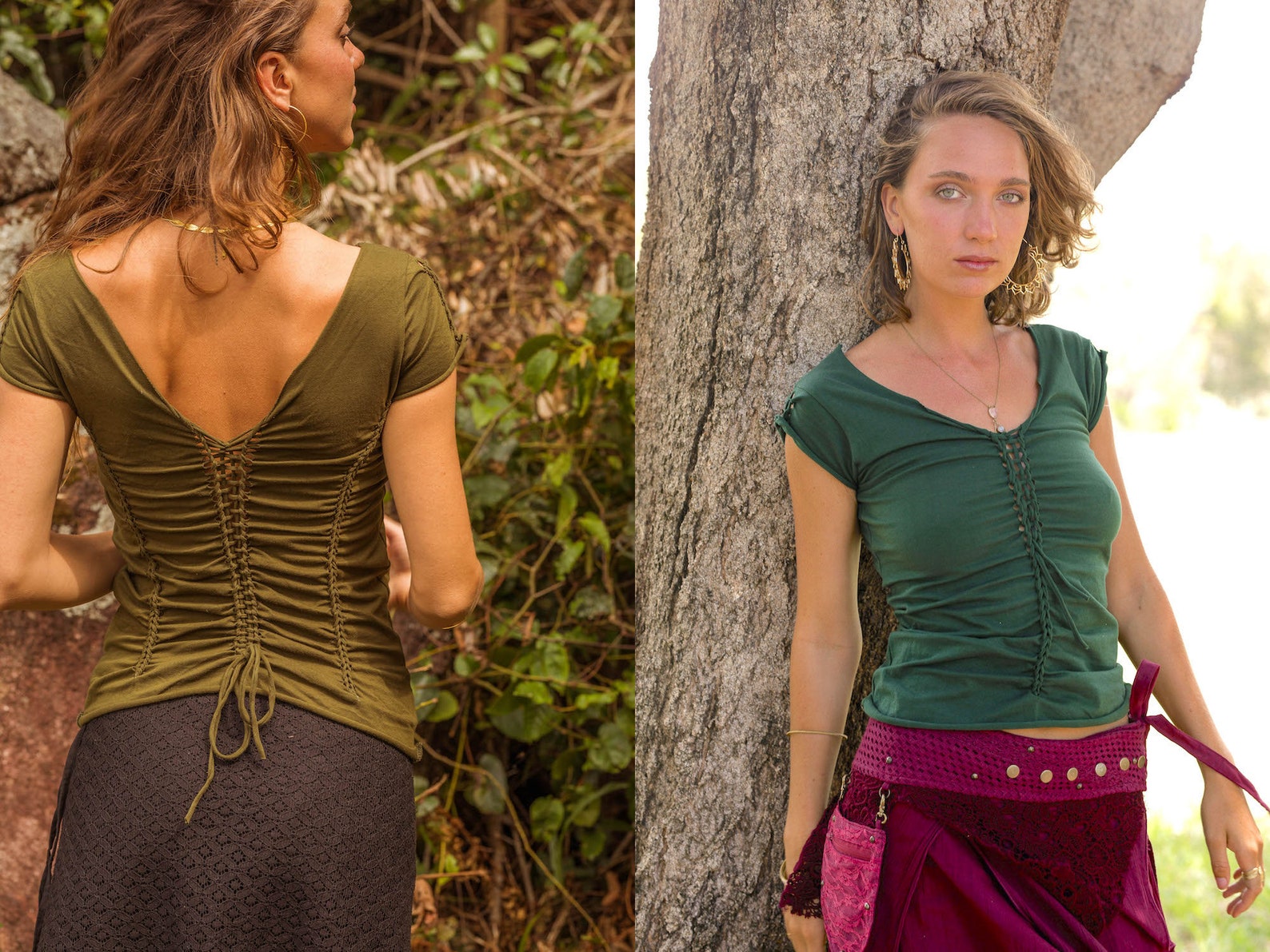 Women Pixie Top, Festival Clothing Women, Fairy Braided Top, Hippy ...