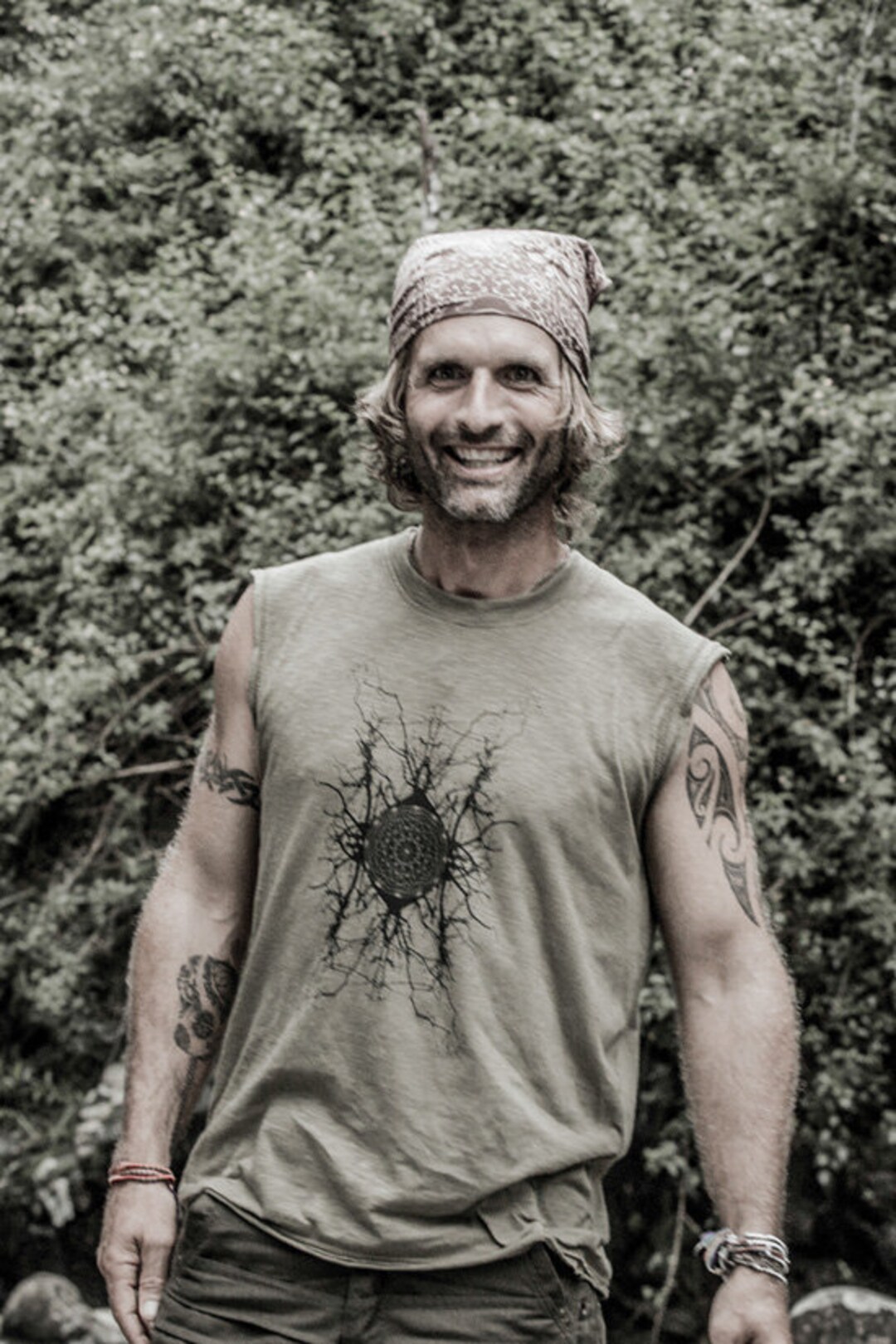 Sacred Geometry Man Tank Psy T Shirt Psychedelic Festival - Etsy