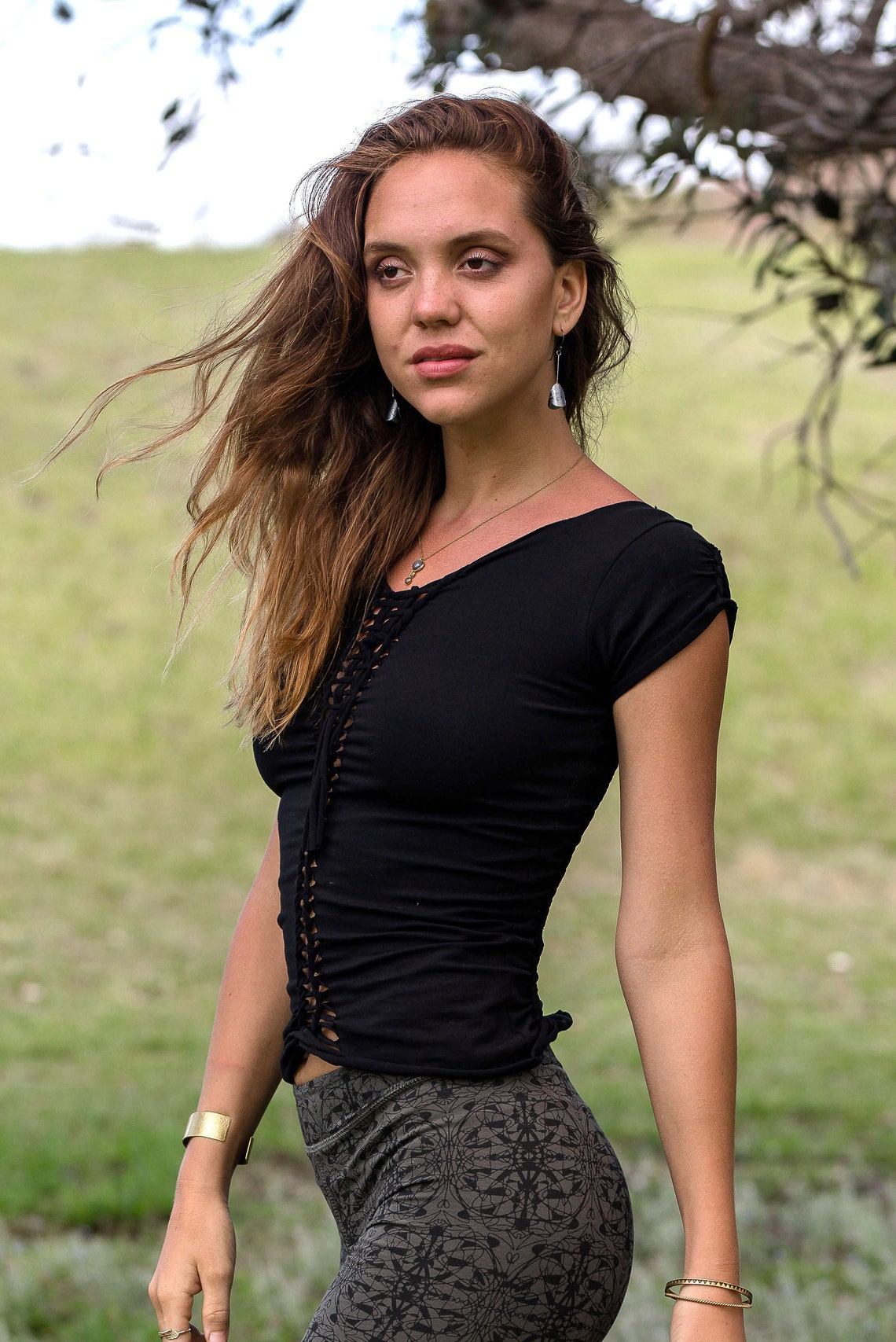 Women Pixie Top, Festival Clothing Women, Fairy Braided Top, Hippy ...