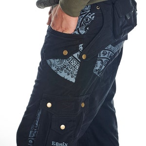 Men Cargo Pants, Festival Pants, Cyberpunk Loose Pants, Psy Trance Goa ...