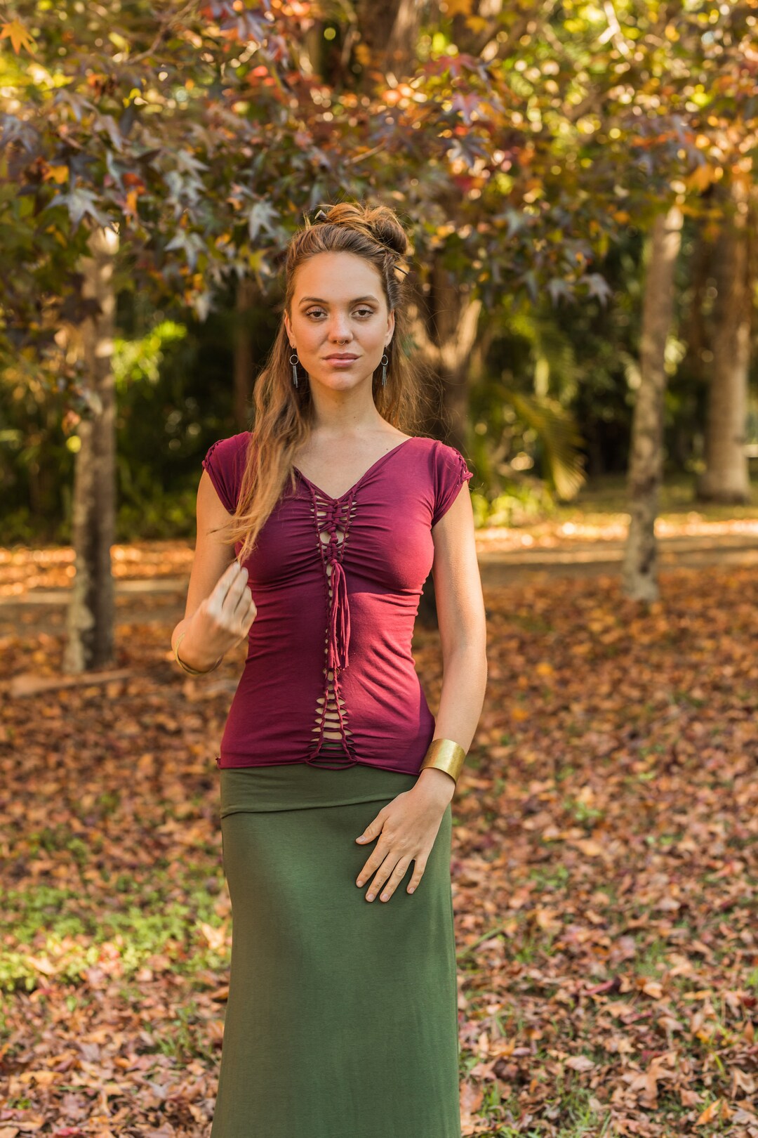 Women Pixie Top, Festival Clothing Women, Fairy Braided Top, Hippy ...