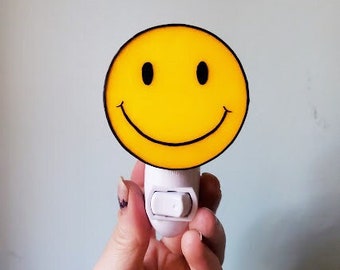 Smiley Face Night Light - Etsy