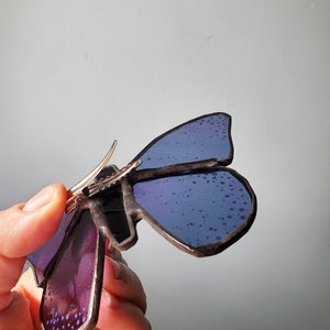 3D Clip-on Butterfly Tree Toppers- Iridescent Stained Glass Christmas ...