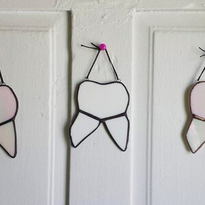 Tooth Sun Catcher - Handmade Stained Glass Molar - Made to Order - Etsy