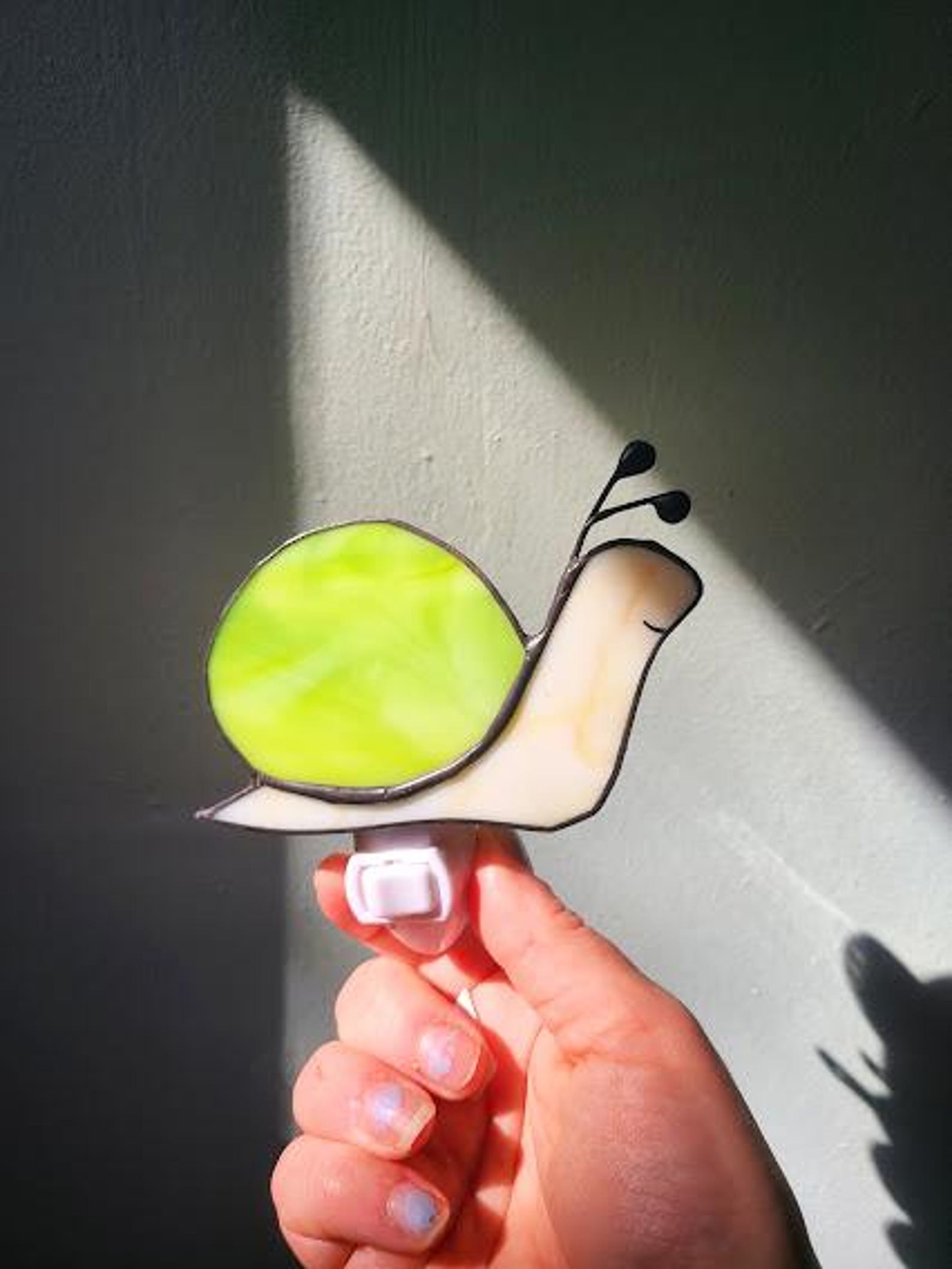 Stained Glass Snail Night Light - Hand-painted Home Decor - Etsy