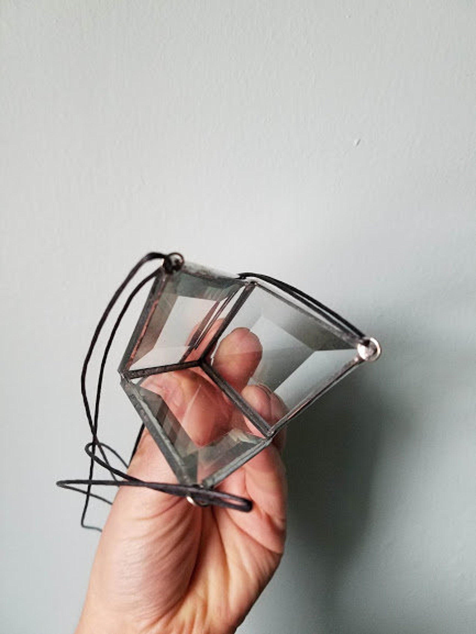 Beveled Air Plant Dangler Hanging Prism Rainbow Maker | Etsy