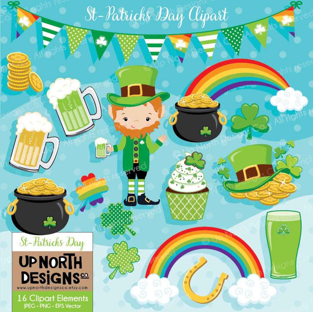 Leprechaun With Gold Clip Art