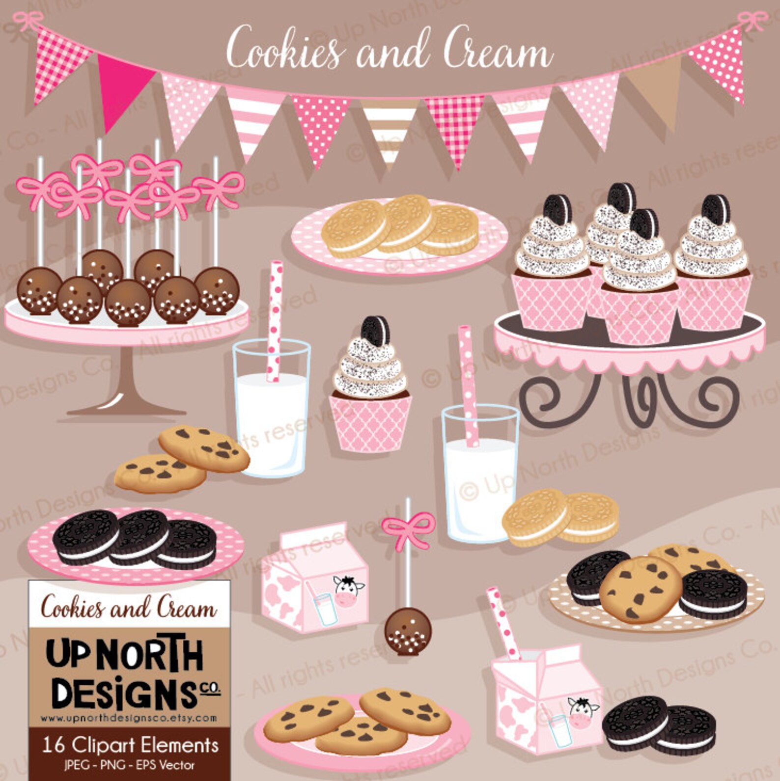 Cookies and Cream Clipart Chocolate Chip Cookie Clipart Cookies N Cream ...