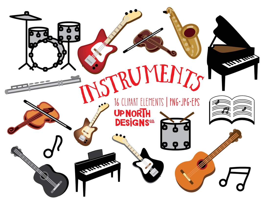 Instrument Clipart for Your Art Projects or Party Invitations Electric ...