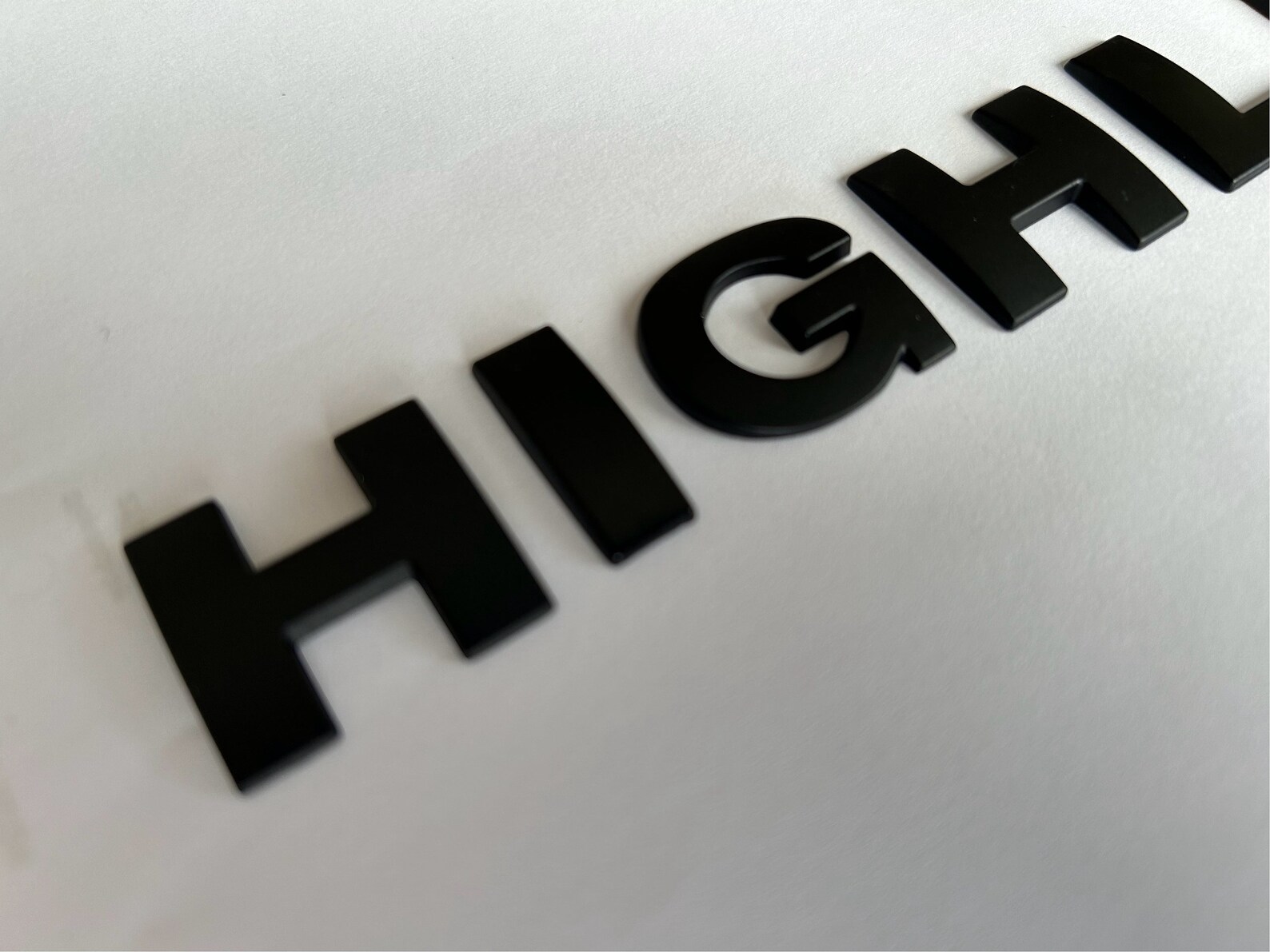 VW Black Matte HIGHLINE Lettering Badge Metal Set. Transporter Uk Stock ...