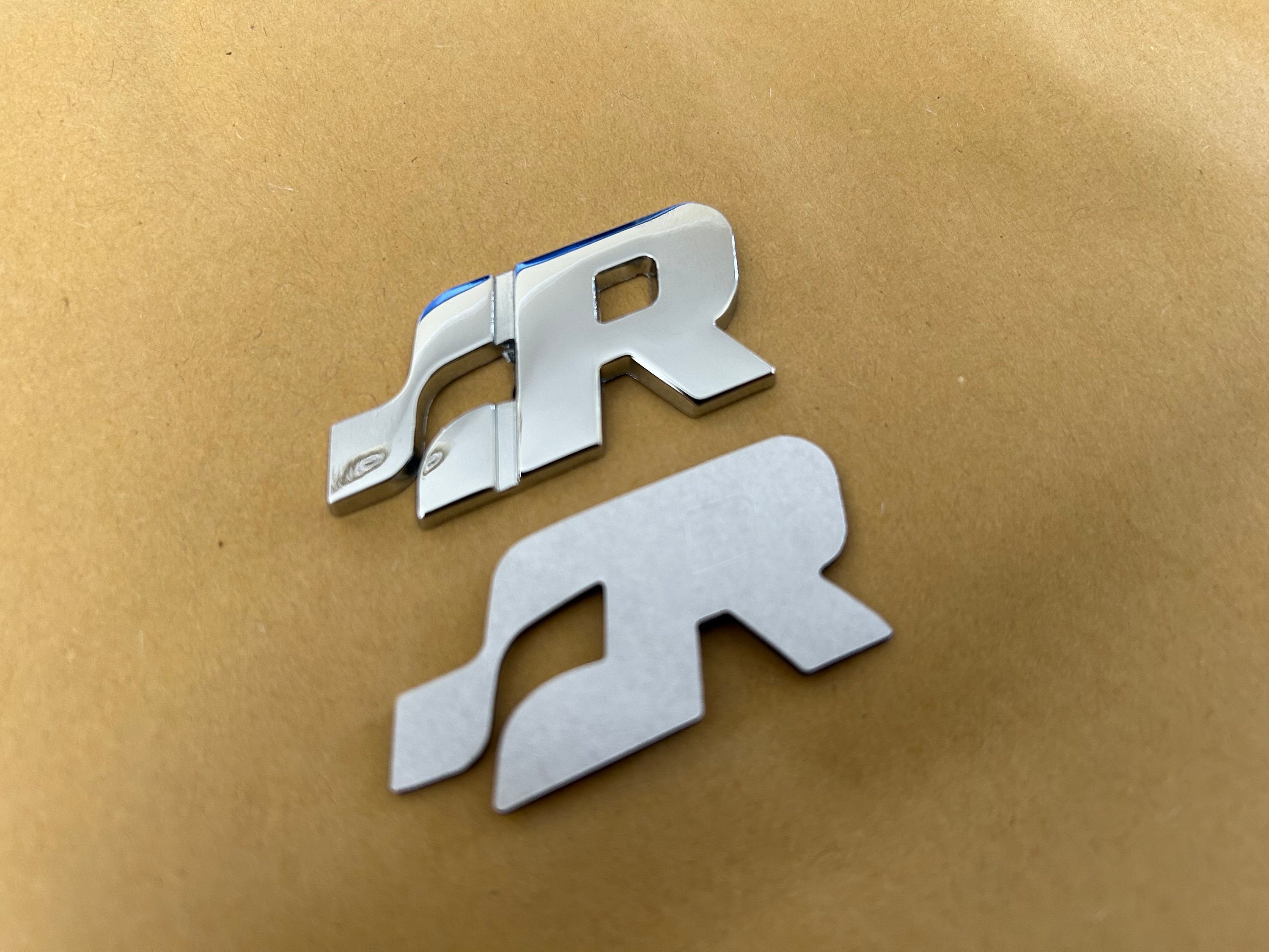 VW Chrome R Line Metal Badge Emblem New UK Stock - Etsy
