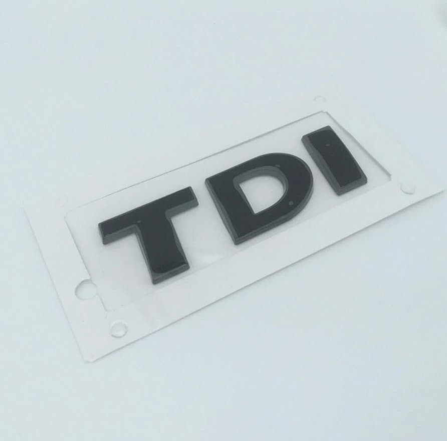 VW Black TDI Rear Badge Emblem New UK Stock - Etsy