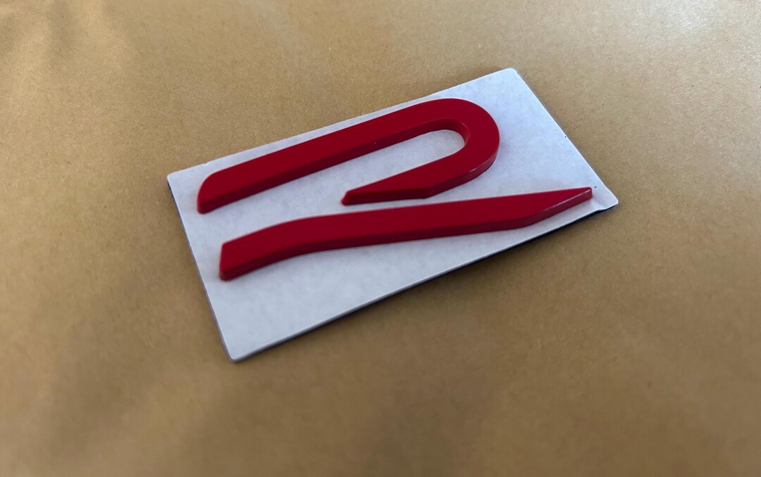 VW Red R Line Rear Badge Emblem Large Boot New UK Stock - Etsy