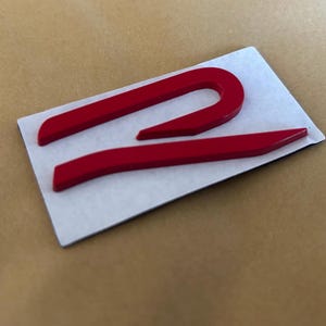 VW Red R Line Rear Badge Emblem Large Boot New UK Stock - Etsy