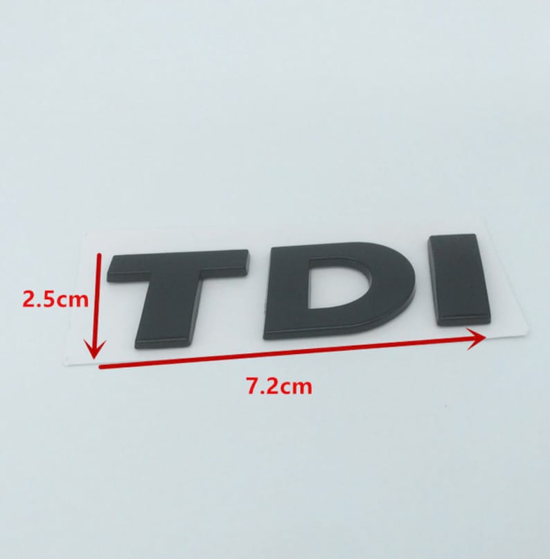 VW Black TDI Rear Badge Emblem New UK Stock - Etsy