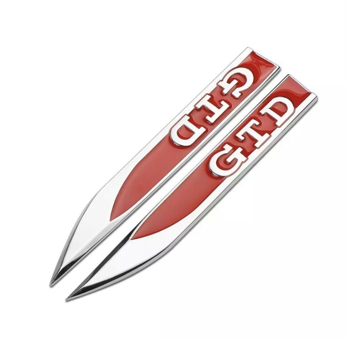 VW Red GTD Fender Badge Metal Set. Volkswagen Golf Uk Stock - Etsy UK