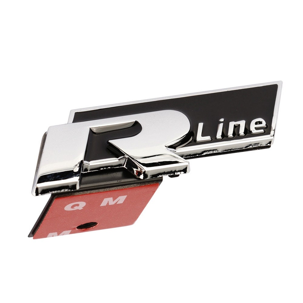 VW Black R Line Front Grill Badge Emblem New UK Stock - Etsy