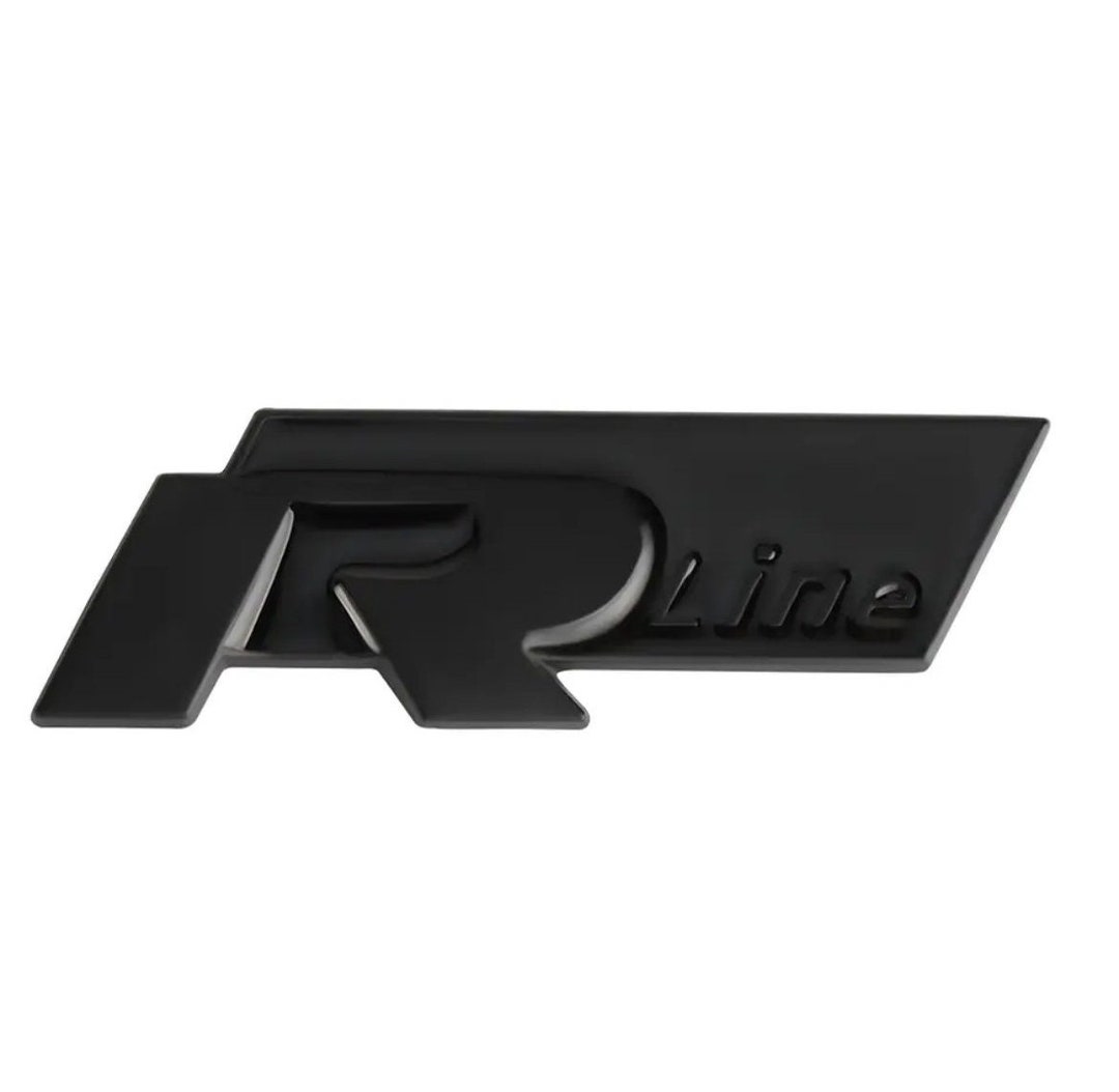 VW Gloss Black R Line Rear Badge Emblem New UK Stock - Etsy