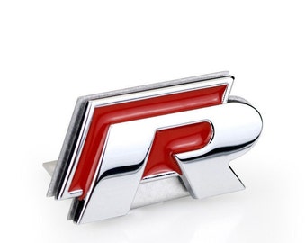 VW Red R Line Front Grill Badge Emblem New UK Stock - Etsy
