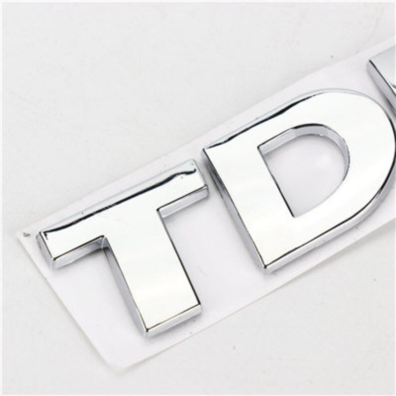 VW Silver TDI Rear Badge Emblem New UK Stock - Etsy