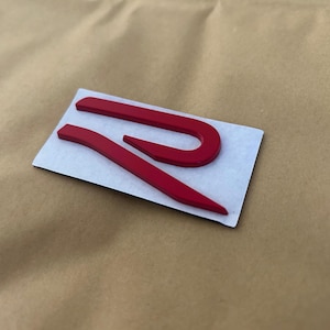 VW Red R Line Rear Badge Emblem Large Boot New UK Stock - Etsy