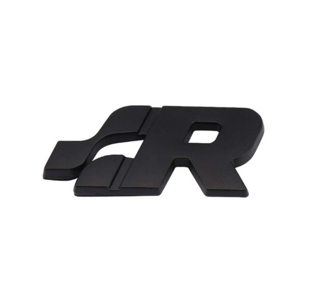 VW Black R Line Badge Emblem New UK Stock - Etsy