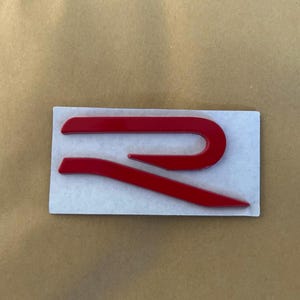 VW Red R Line Rear Badge Emblem Large Boot New UK Stock - Etsy