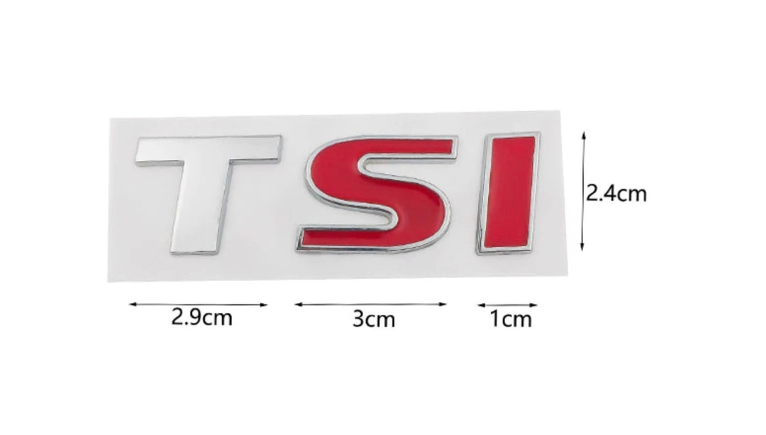 TSI Boot Badge for VW Golf Passat Caddy Scirocco Jetta Trunk Emblem UK ...
