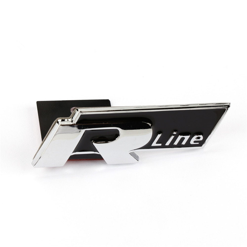 VW Black R Line Front Grill Badge Emblem New UK Stock - Etsy