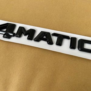 Mercedes 4MATIC Gloss Black Rear Badge Emblem New UK Stock - Etsy