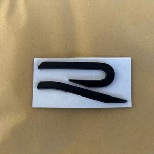 VW Black R Line Rear Badge Emblem Large Boot New UK Stock - Etsy