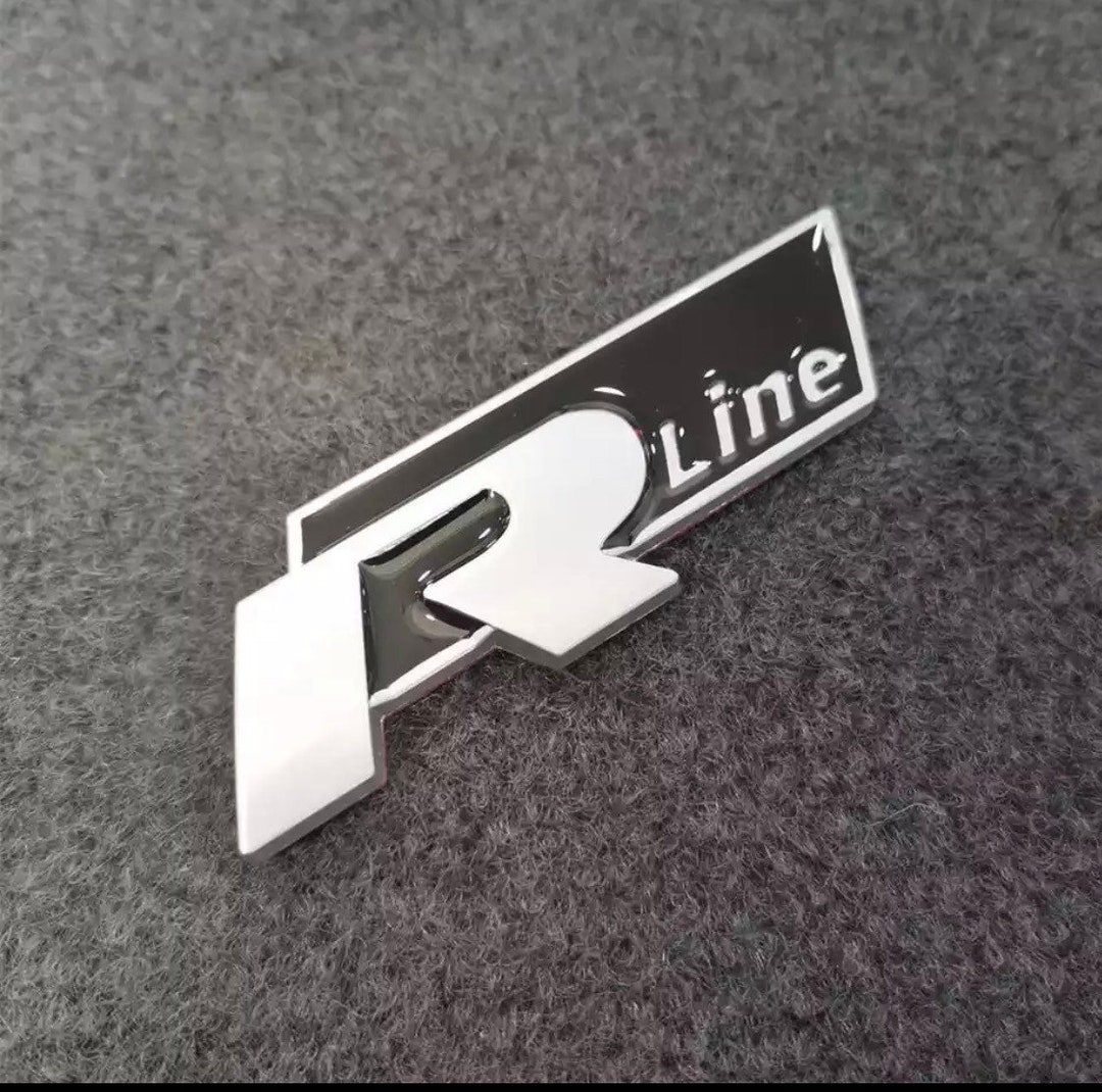 VW Black R Line Rear Badge Emblem New UK Stock - Etsy UK