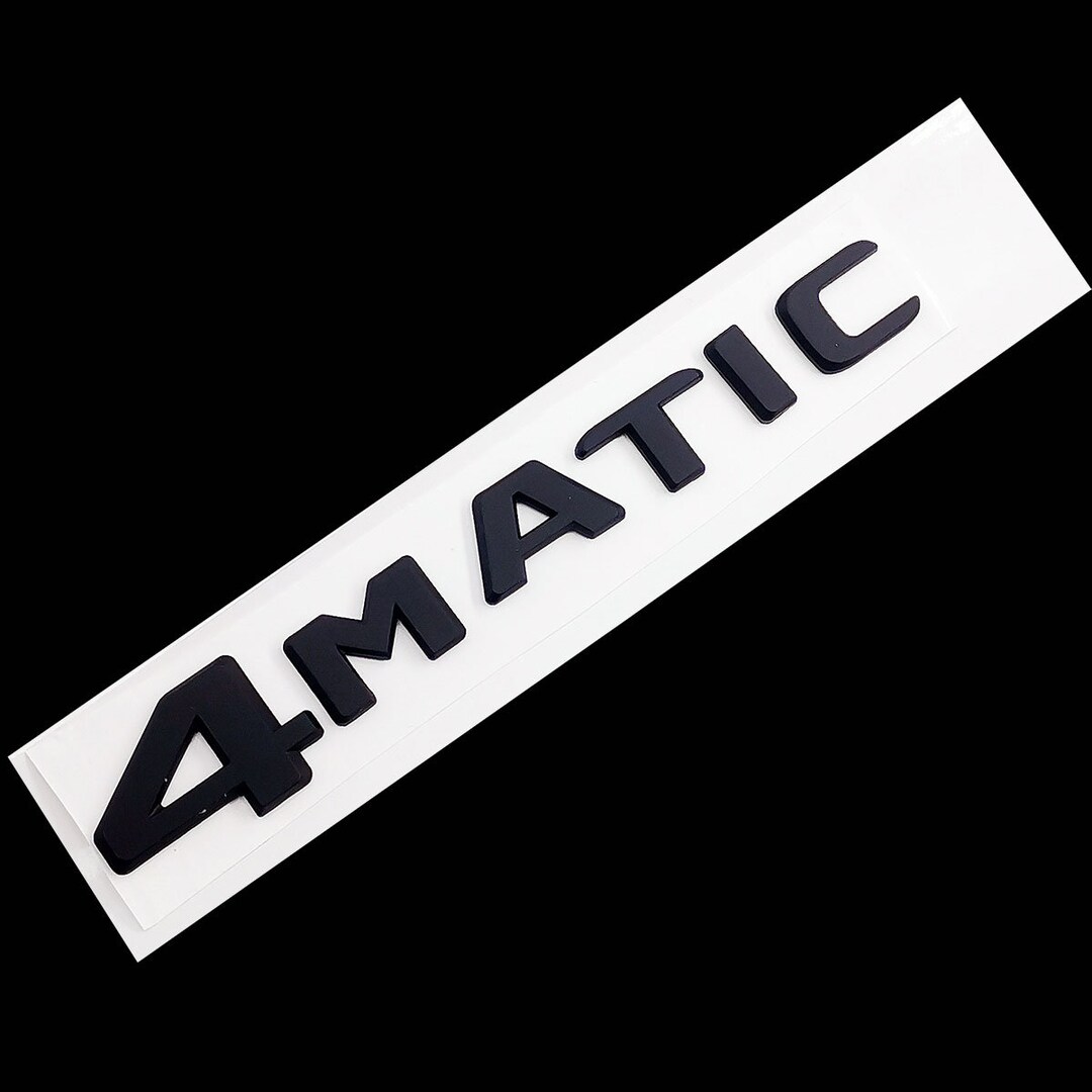 Mercedes 4MATIC Gloss Black Rear Badge Emblem New UK Stock - Etsy