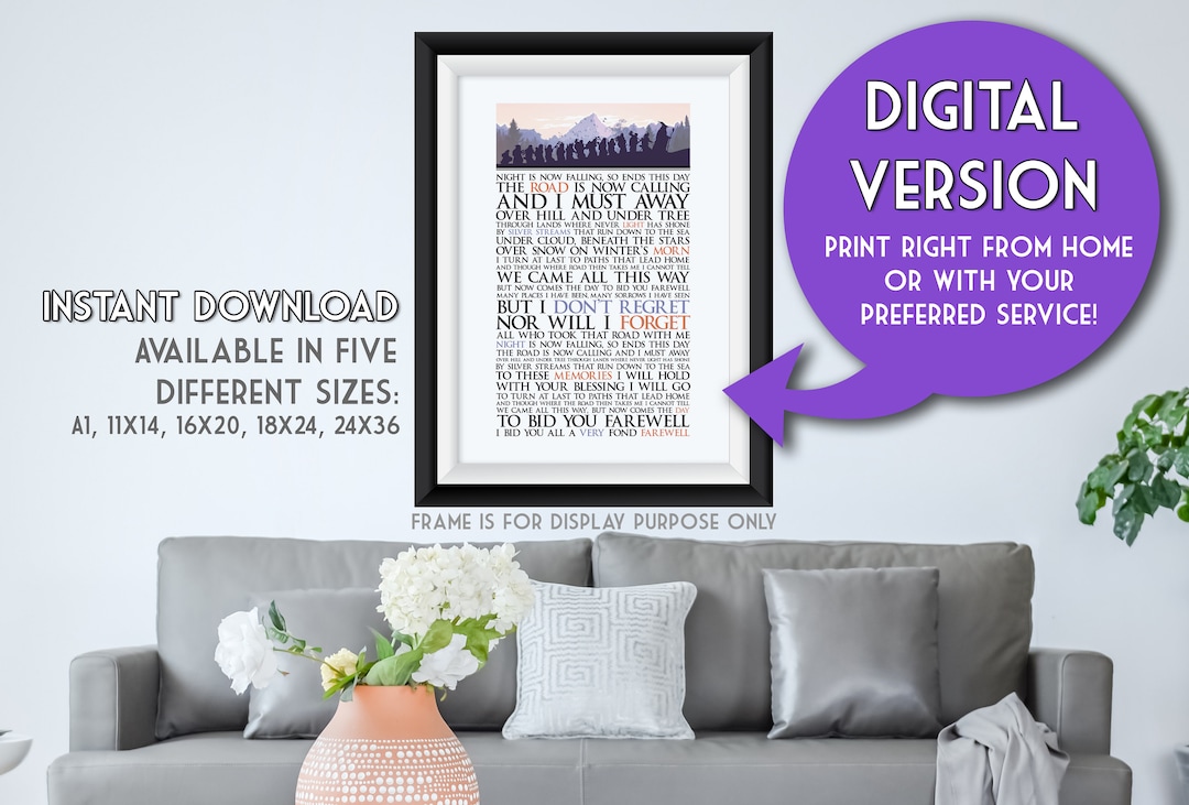 The Last Goodbye DIGITAL Typography Print / Movie Quote / Wall Art ...